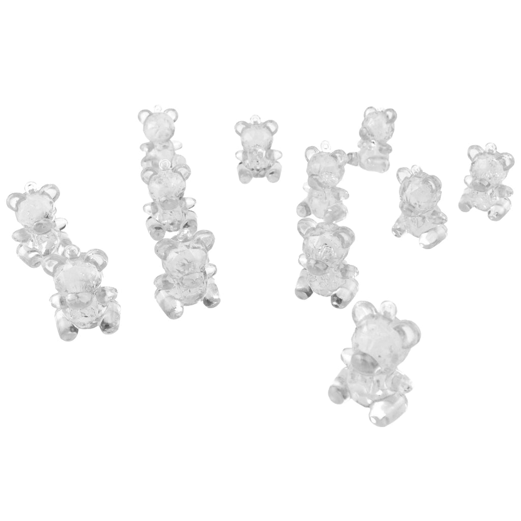 Acrylic Plastic Teddy Bear Baby Shower Favors, 1-3/4-Inch, 12-Count ...