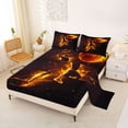 Feelyou Basketball Sport Bed Sheets for Boys, Modern Ball Player Full ...