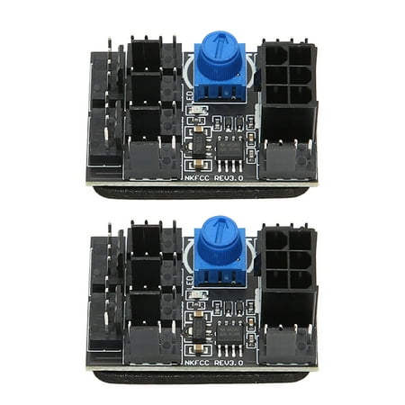 3 Pin 4 Pin Fan Hub, PC Fan Hub Splitter Black Circuit Board For ...