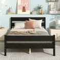 GZXS Modern Bed Frame Full Size Wood Bed Frame, Espresso - Walmart.com