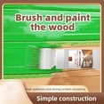 2-in-1 Wood Refinishing Paint Brush, White Touch-Up Repair Brush, Quick ...