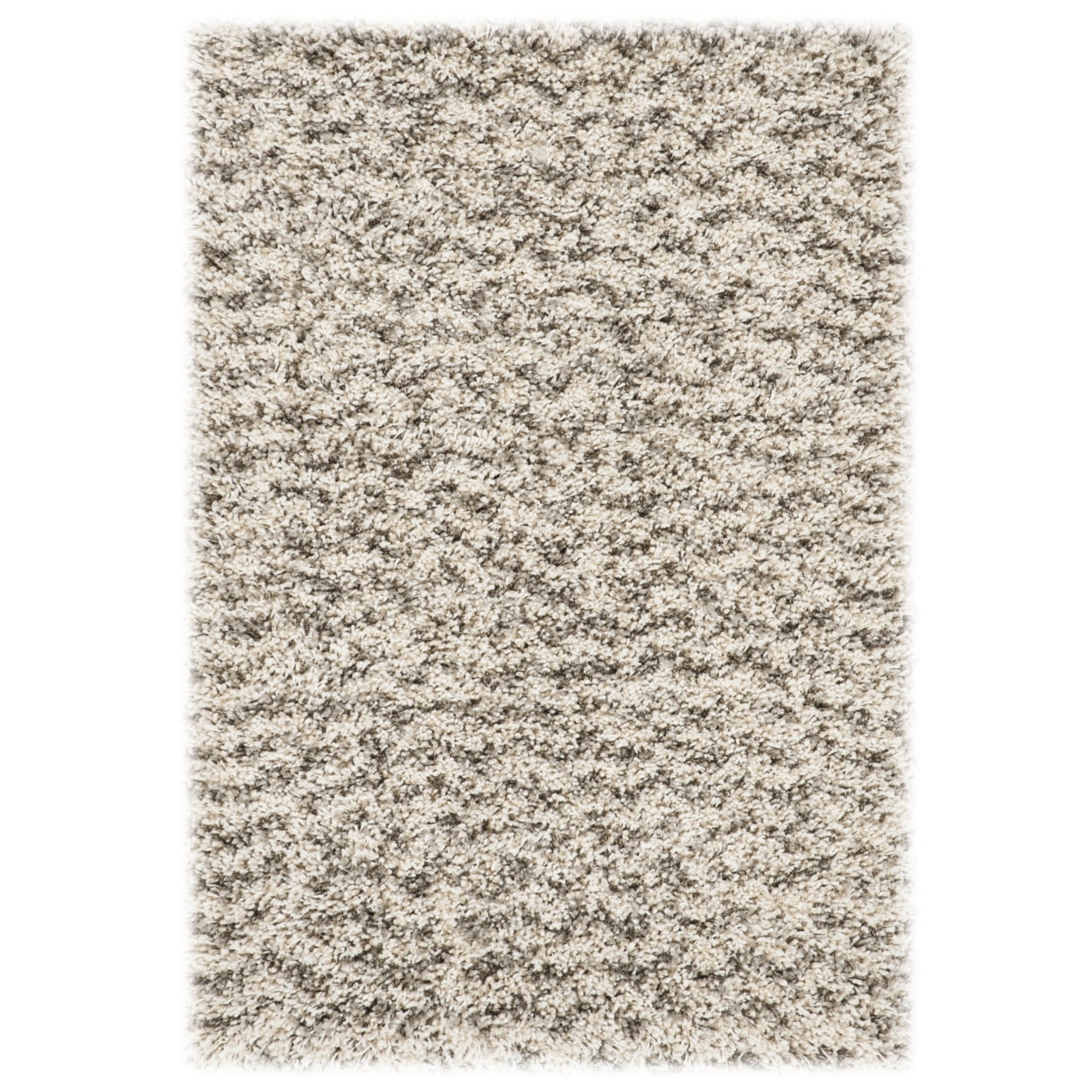 SAFAVIEH Hudson Merrilyn Chevron Shag Area Rug, Ivory/Grey, 3' x 5' - Walmart.com