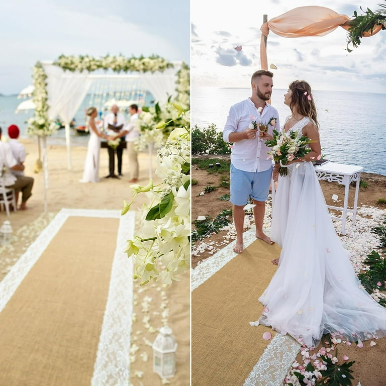 Burlap wedding isle runner 60 photos - Astyledwedding.com