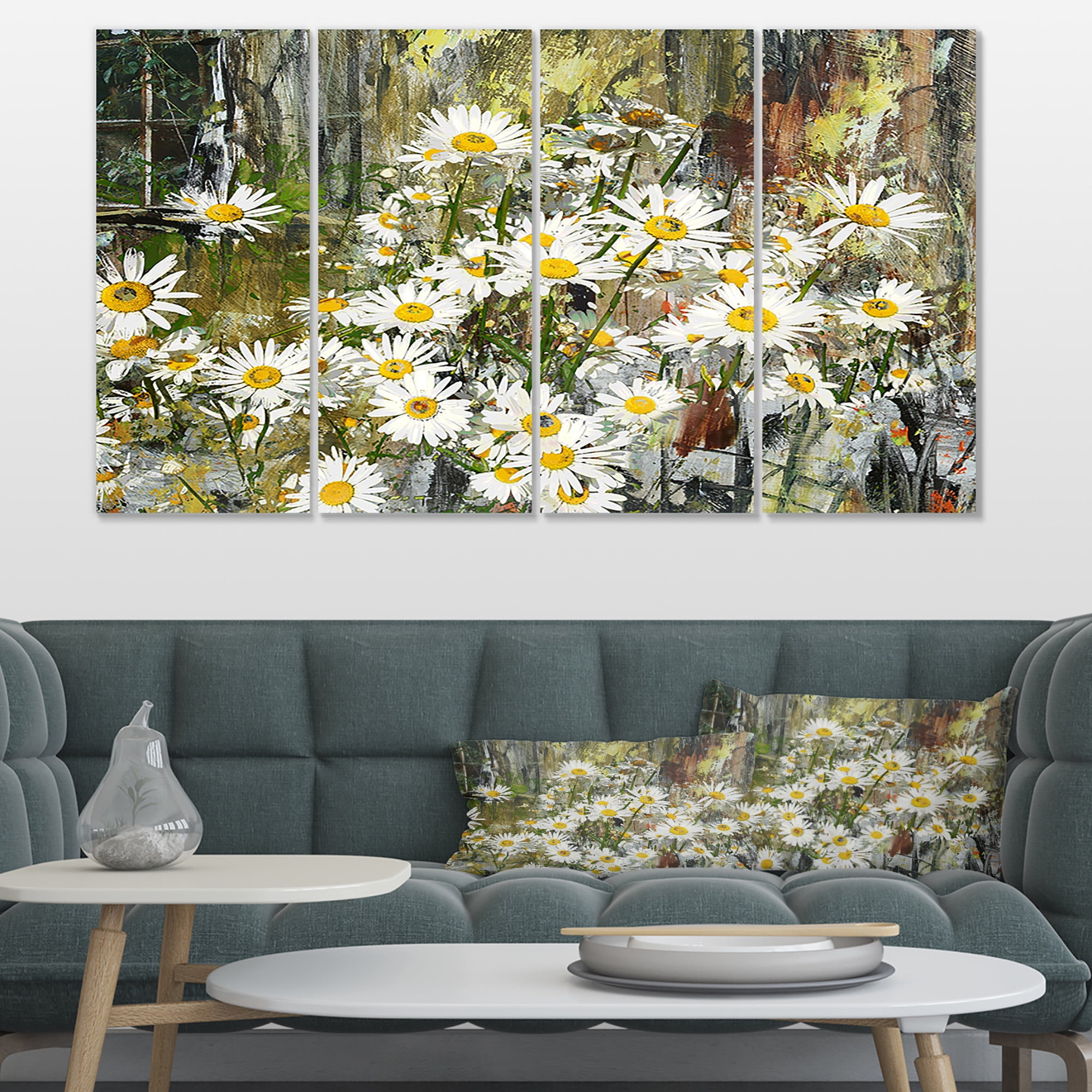 Click here for Designart Daisies Flowers Under The Window - Flora... prices
