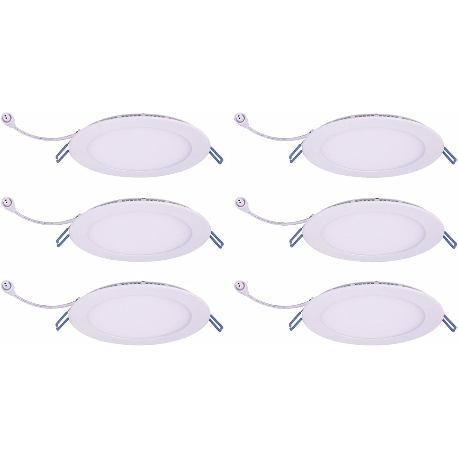 Elitco Lighting SMR61230K-6PK led-Household Bulbs 6" Slim Ceiling Light ...