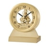 Bulova Clock, The Gears in Motion, Hardwood Case, Quartz Movement ...
