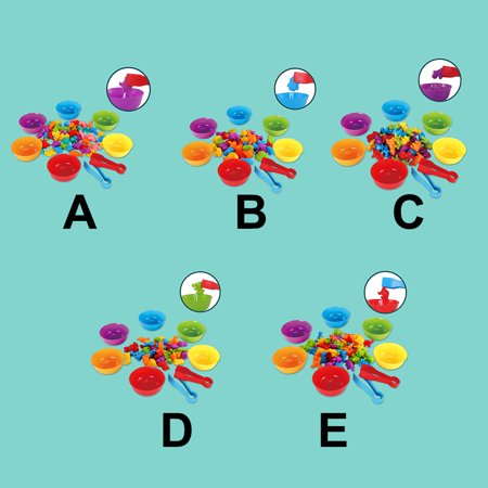 Children Color Sorting Toy Educational Sensory Toy Animal Shape Color ...