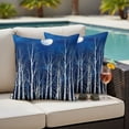 White Tree Outdoor Waterproof Throw Pillow Covers 20x20 Set of 2, Navy ...