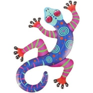 Fasiaou Gecko Iron Wall Art Decor 1 Pack 28*16cm - Indoor & Outdoor ...