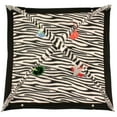 Cat Play Tent Zebra Print Dangle Toys Pets Interactive Kitty Play Bed ...