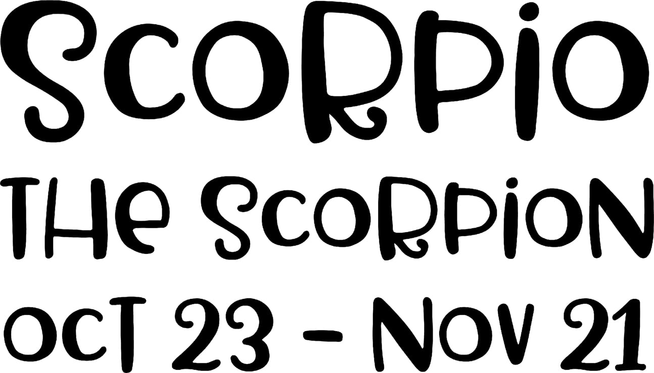 Scorpio The Scorpion Funky Zodiac Sign Astrology Wall Decals for Walls ...