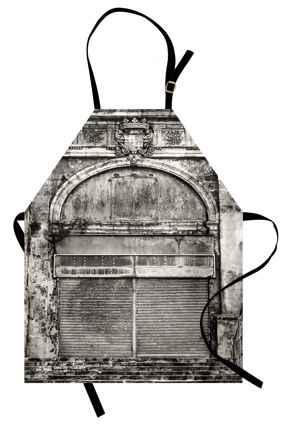 Rustic Apron Monochrome Old Closed Store Front with Jalousie and ...