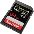 High Speed SanDisk Extreme PRO 64GB SDXC, Class 3/UHS-II (U3), V90 ...