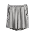 AHTJRT Women's Elastic Waist Pajama Shorts Pockets Wide Leg Nightwear ...