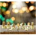 10 Pcs Christmas Nativity Set Indoor, Mini Nativity Scene Indoor, Resin ...