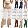 BONIXOOM Ladies Long Pants, High Waist Wide Leg Cargo Pants, Front ...