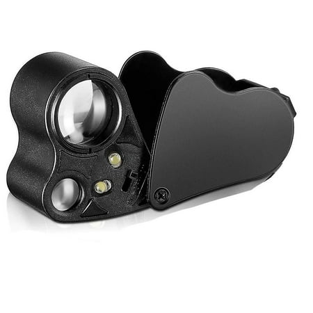 JOYWEI Jewelers Loupe 30x 60x Illuminated Jewelers Eye Loupe Jewelry ...