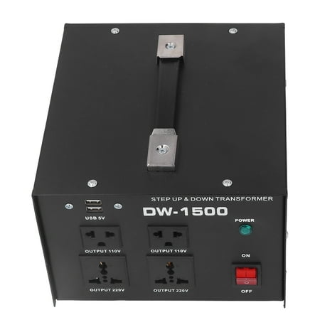 Boost Voltage Converter, Low Frequency 1500W Transformer 110-120V 220 ...