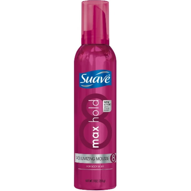 Suave Max Hold 8 Volumizing Mousse 9 oz (Pack of 2) - Walmart.com