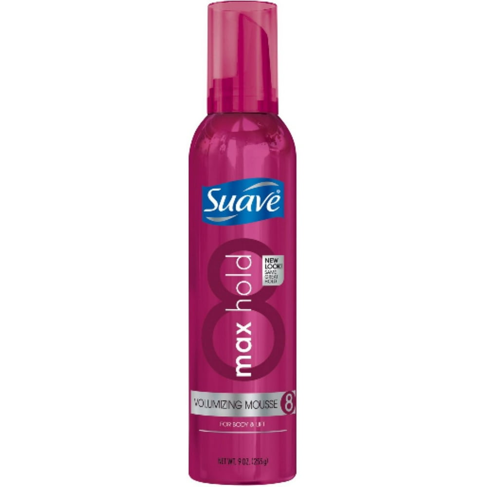 Suave Max Hold 8 Volumizing Mousse 9 oz (Pack of 2) - Walmart.com ...