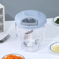 US 1-2 Pc Hand Blender Kitchen Tool Pull Vegetable Food Chopper Slicer ...