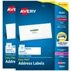 Avery Printable Inkjet & Laser Mailing Address Labels, 1-1/3" x 4", (2 ...