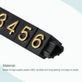 Uxcell Adjustable Mini Cube Price Tag Display Number Gold on Black,3 ...