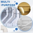 Uxcell 2pcs Plastic 90 Degree Elbow (4" / 110mm ID, White) - Round ...
