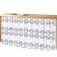 Blue White Geometric Cabinet Curtain 28"W x 51"L, Modern Simple Star ...