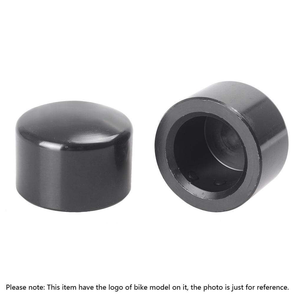 NS CNC Chrome Front Axle Nut Cover Caps Bolt Cap for Harley Dyna ...