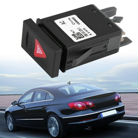 Emergency Warning Switch, Car Emergency Flash Hazard Warning Light Switch 3B0 953 235 D For 98 ...