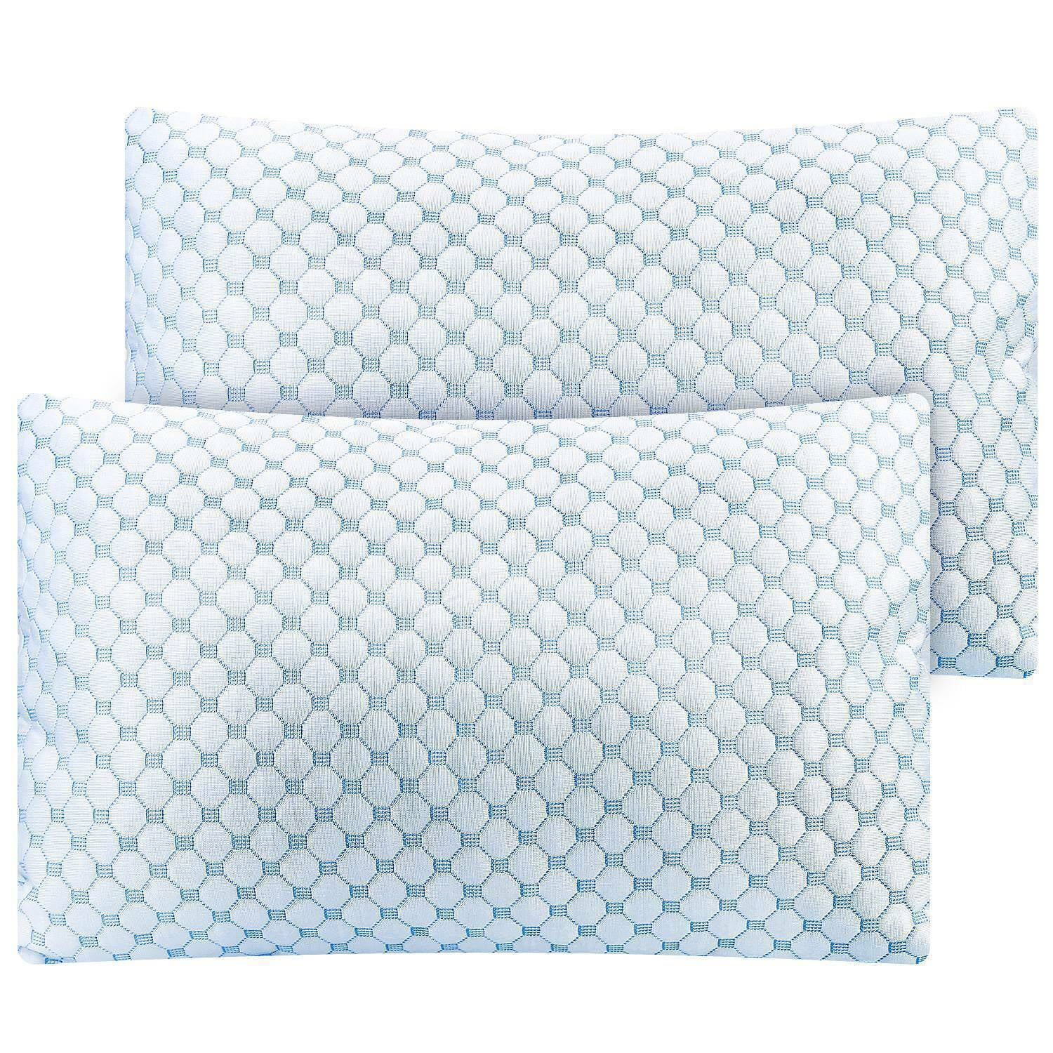 Gel Memory Foam Pillow Dual-Sided Cooling Pillow for All Seasons ...