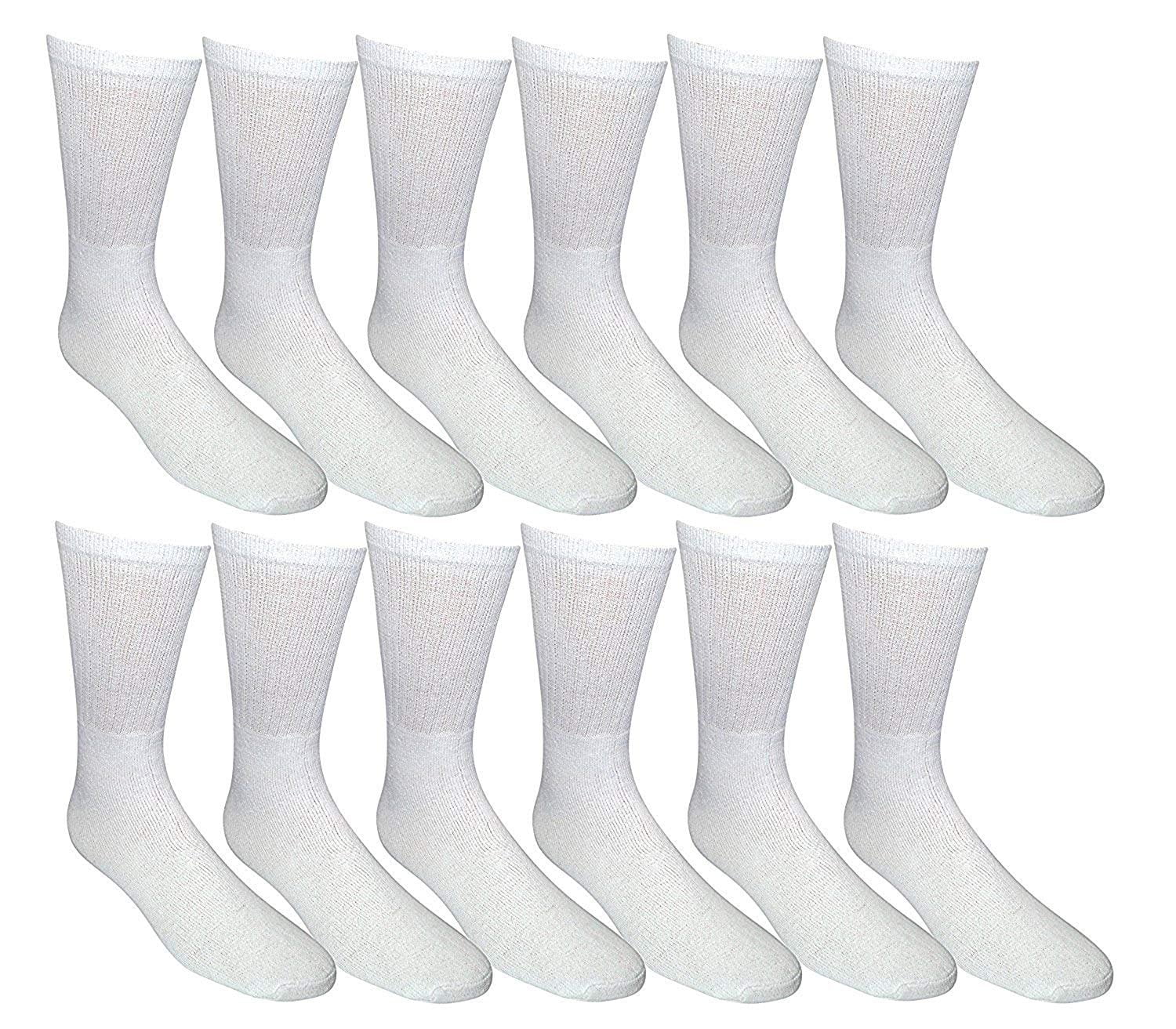 SOCKS'NBULK 12 Pairs of Youth Girl Socks, Girls Crew Socks, Girls ...