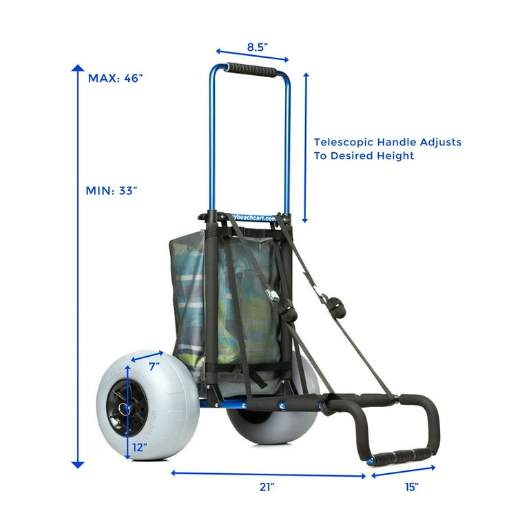 Upright Beach Cart With Big Wheels Various Design | www.pinnaxis.com