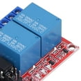 Neyseki Relay Module 2 Channel Button Self Locking Interlock High Low Level Trigger with Switch ...