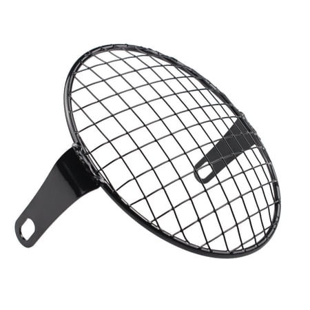 Motorcycle Round Headlight Grille Cover, Retro Motorcycle Grill Side ...