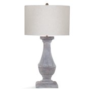 Rectangular Shade Table Lamp With Wood & Metal Base Set of 2, Natural ...