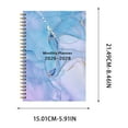 hulanddfd 3-Year Monthly Planner 2026-2028, 6.3x8.4in Double-Wires ...