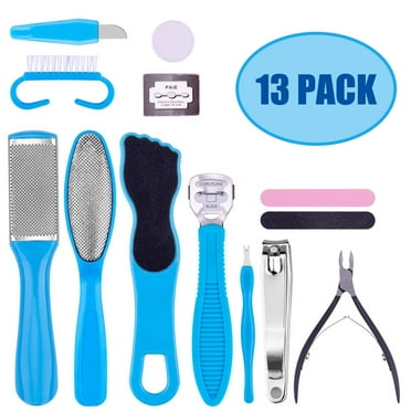Professional Stainless Steel Pedicure Tools Set 10 in 1, Foot Care Kit ...