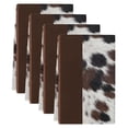 Animals Texture Kitchen Towels Set of 4, Country Farmhouse Brown Black ...
