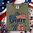 4th Of July Comfort Colors Shirt, The Spirit Of 76 American Flag Tee ...