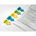 Post-it® Sign Here Sticky Notes, Yellow, 1 in. Wide, 50/Dispenser, Page ...