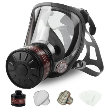 Gas Masks Survival Nuclear and Chemical - Reusable Full Face Respirator ...