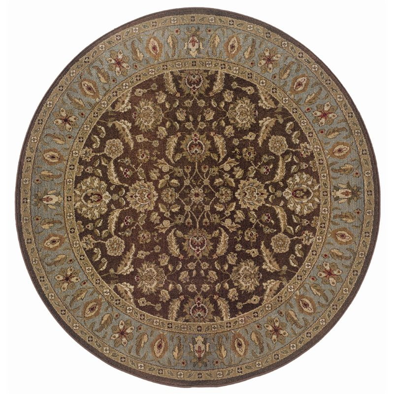 Sphinx Genesis Area Rug 952Q1 Brown Persian Leaves - Walmart.com ...