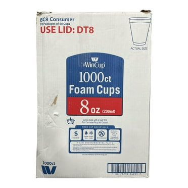 WinCup Foam Drink Cups White 32 Ounce (500 Count) - Walmart.com