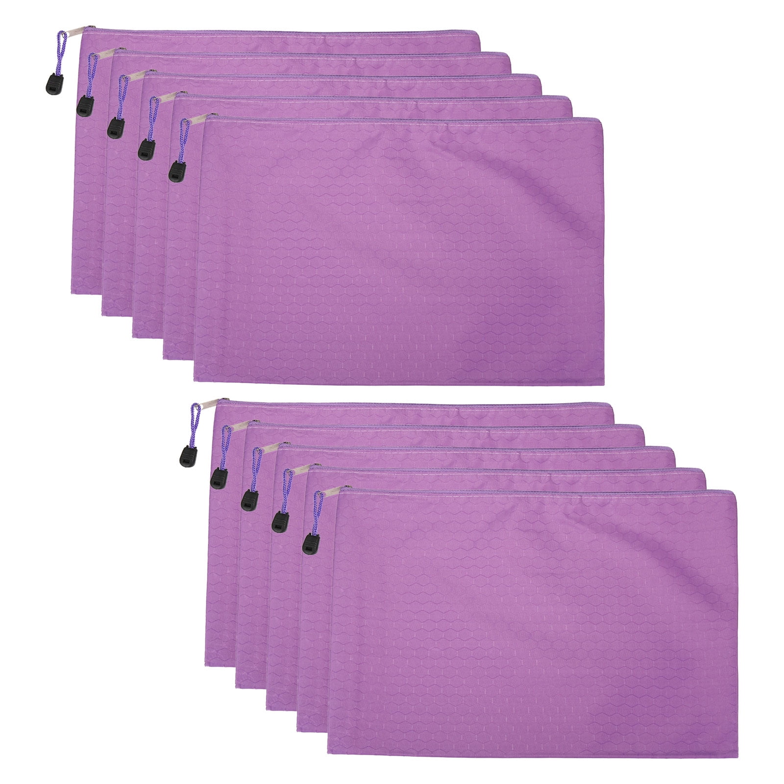 Uxcell Waterproof Zipper File Bags, A4 Document Holders for Office ...