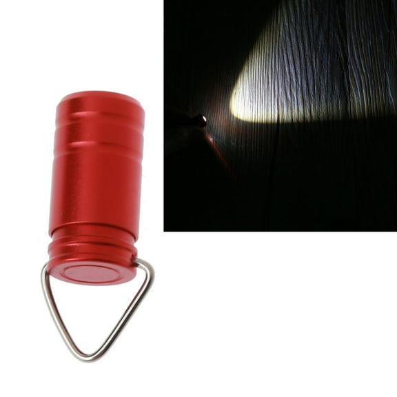2 Pc Mini COB LED Flashlight Keychain Key Ring Camp Working Handy Light ...