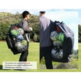 Fitdom XL Heavy Duty Sports Gear Bag, Nylon Mesh with Adjustable Strap ...
