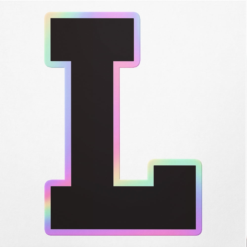 Vinyl Stickers Decals Of Letter L Silhouette - Apply On Any Smooth ...