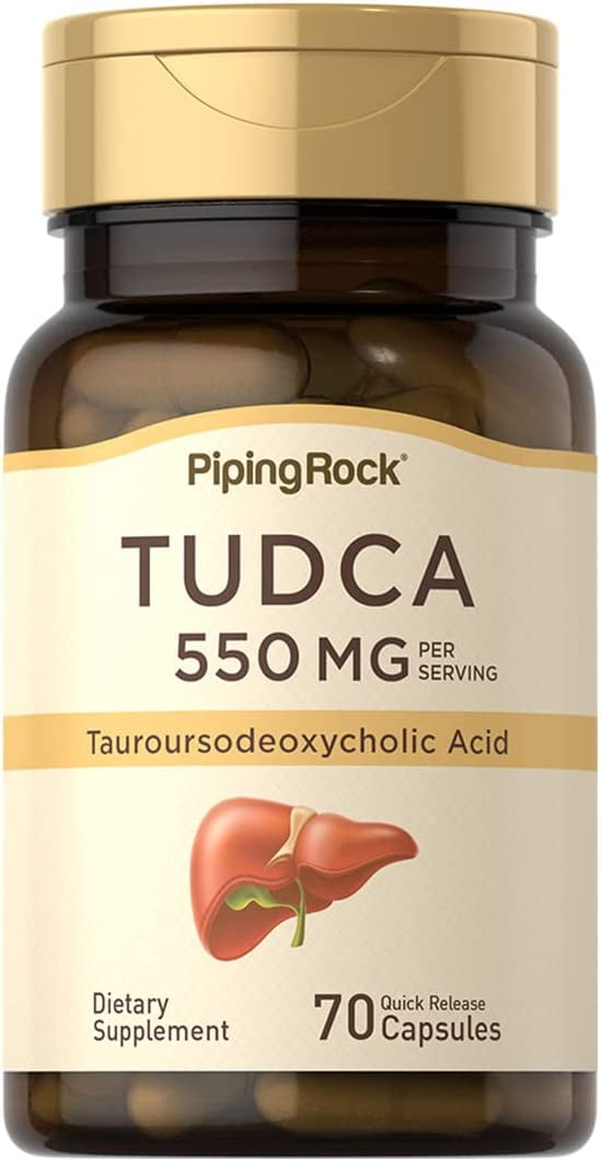 Tudca 550mg | 70 Capsules | Tauroursodeoxycholic Acid | by Piping Rock ...
